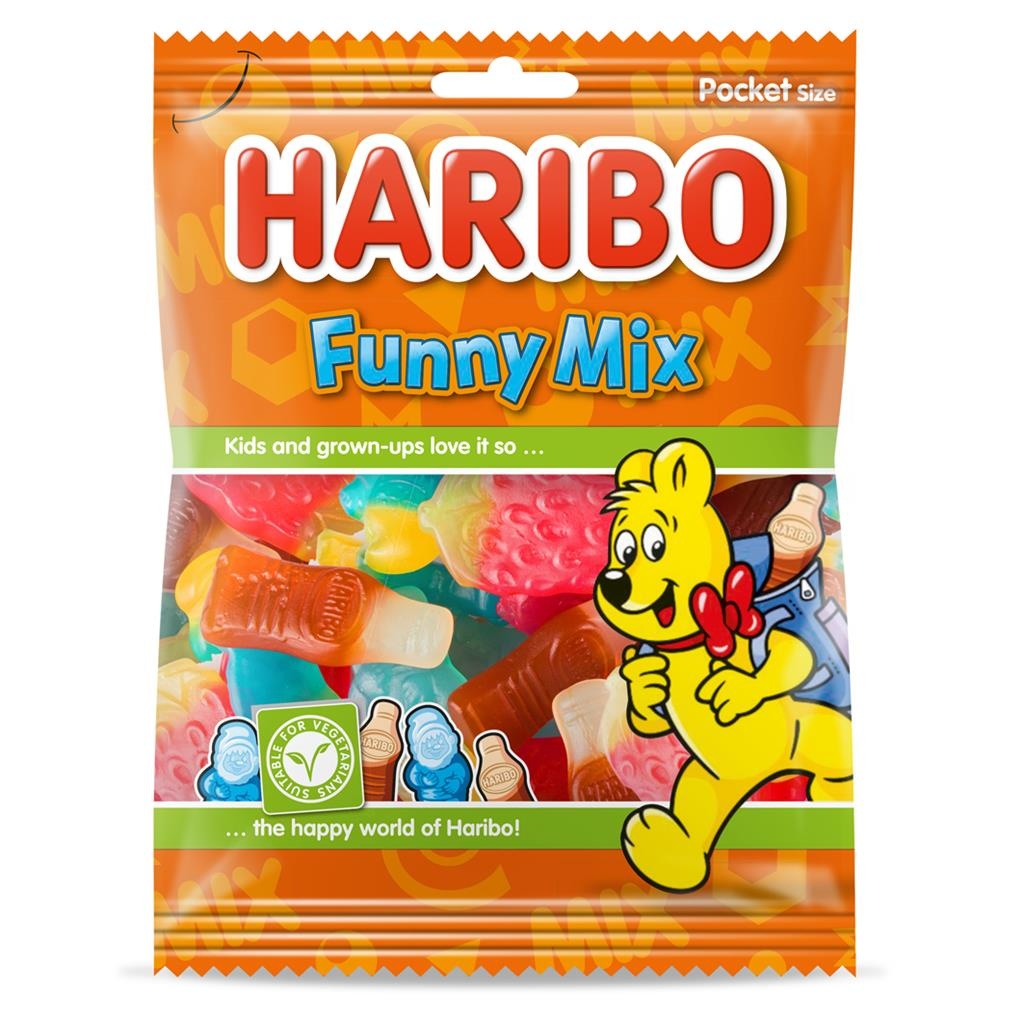 Haribo funny-mix 75g x 28st. - Alaerts Shop