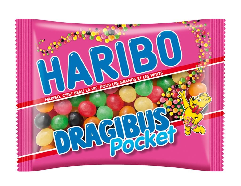 Haribo dragibus pocket 80g 18pcs - Alaerts Shop