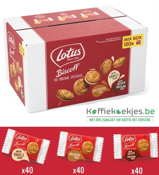Lotus Biscoff Crème MIX 120st. (3 smaken) - Alaerts Shop