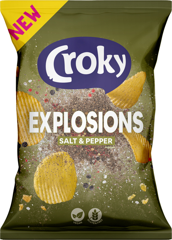 Croky Chips Salt & Pepper 40g x 20st - Alaerts Shop