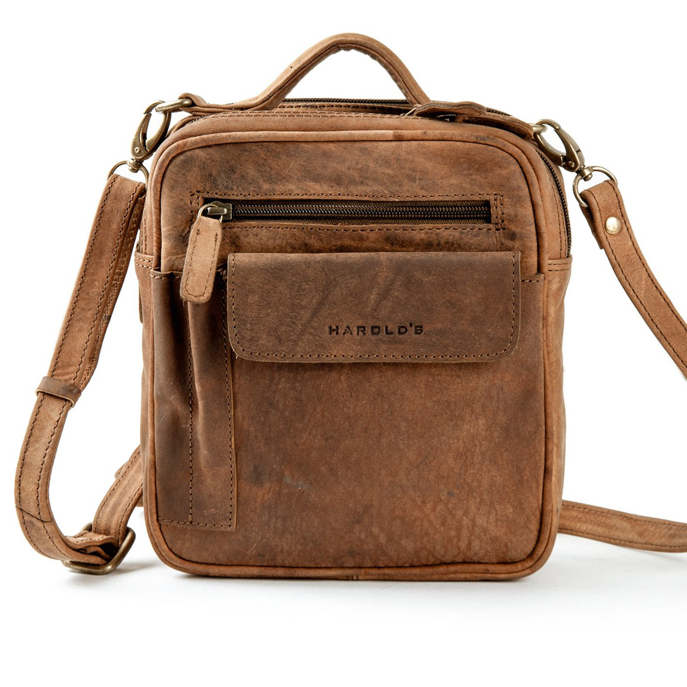 Leren Schoudertas Medium - Barneys Leather