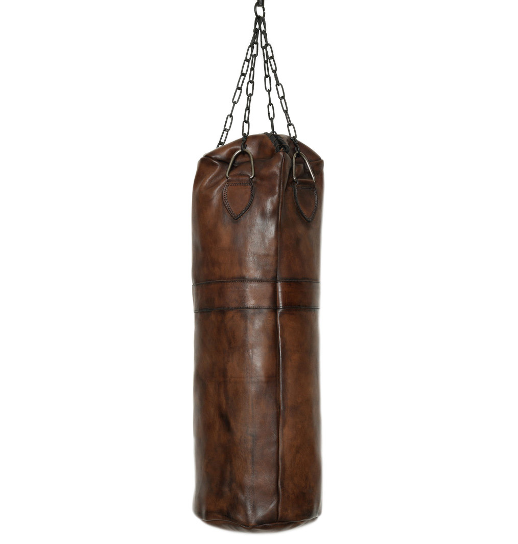 Retro Vintage Leder Boxsack - Barneys Leather