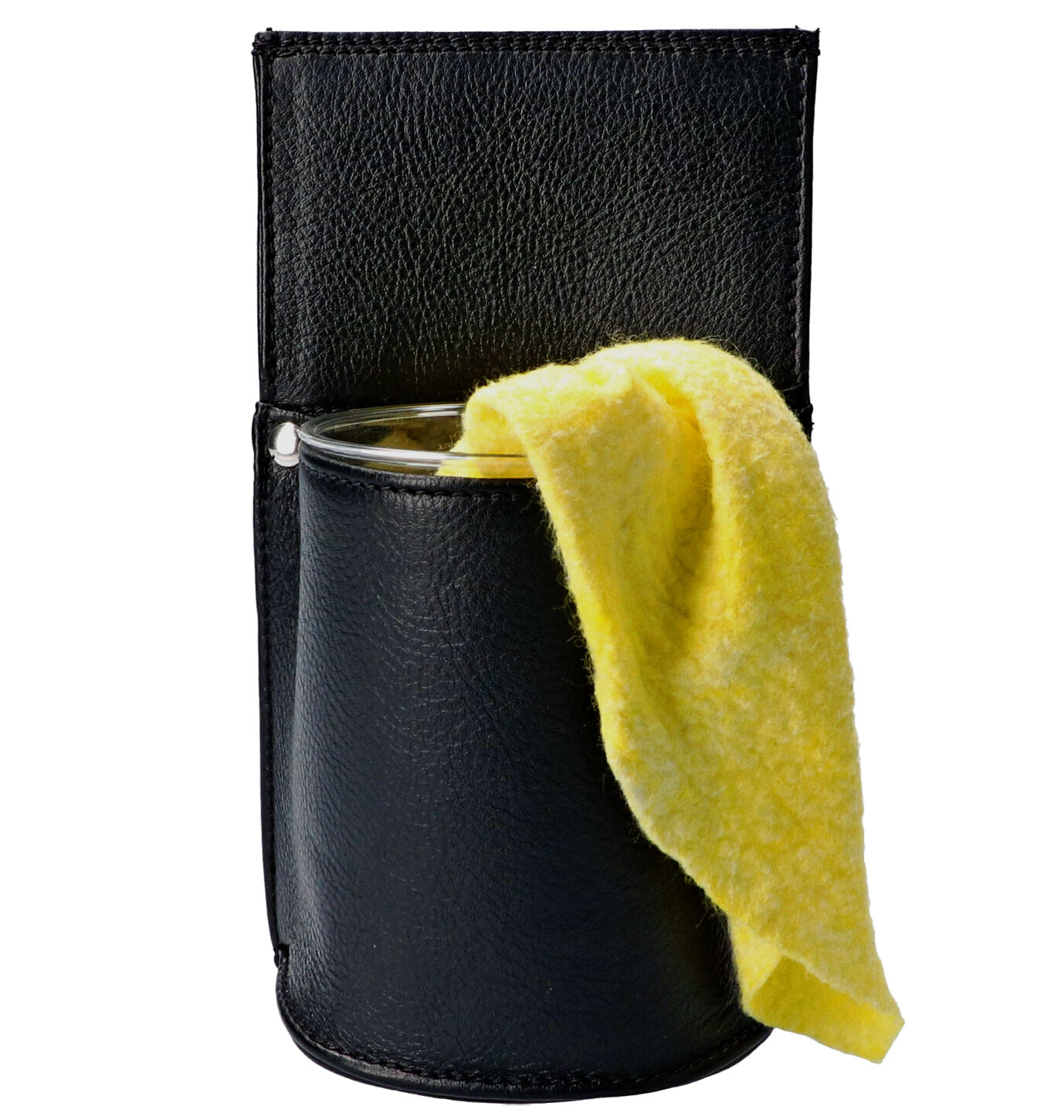 Leren Holster Voor Poetsdoek/Poetsdoekhouder - Barneys Leather