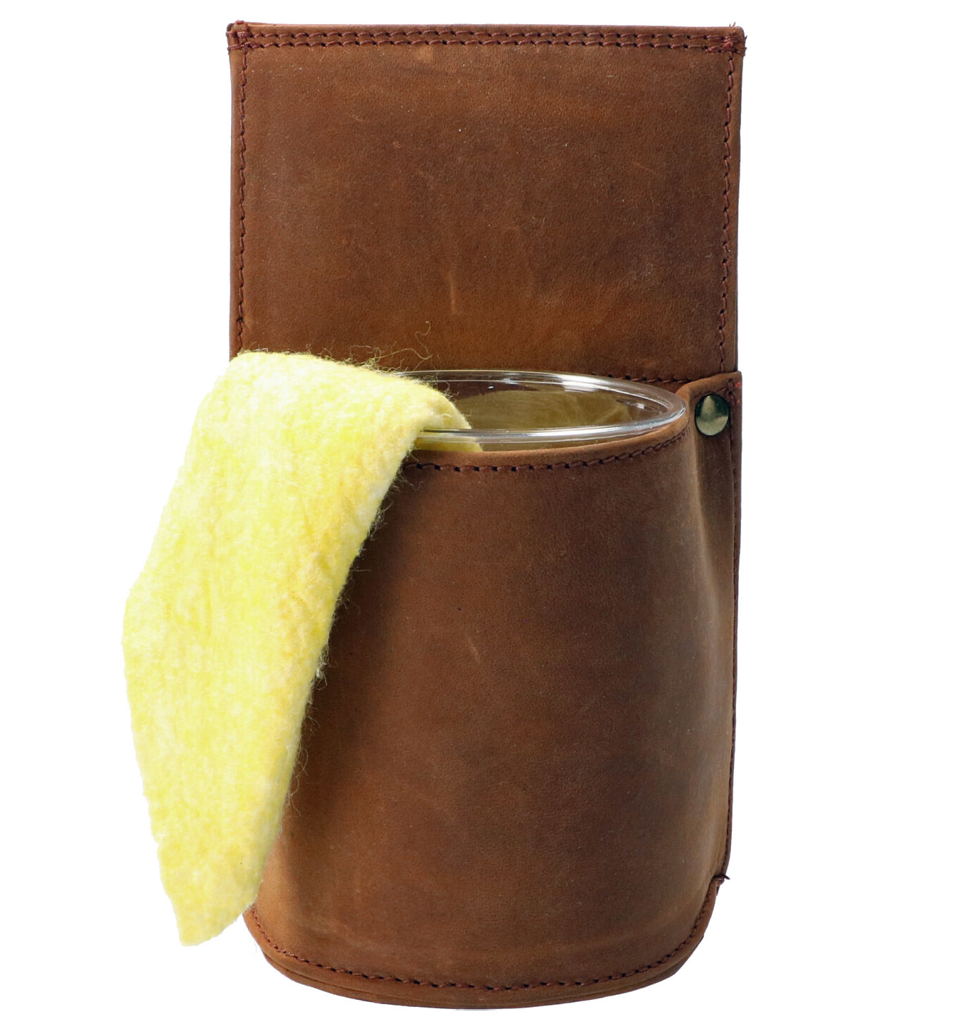 Buffelleren Holster Voor Poetsdoek/Poetsdoekhouder - Barneys Leather