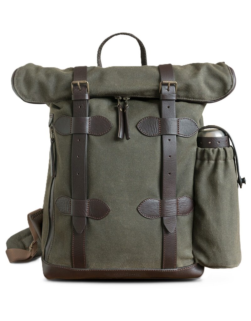 Handgefertigter Rucksack Overland aus British Millerain - Barneys Leather