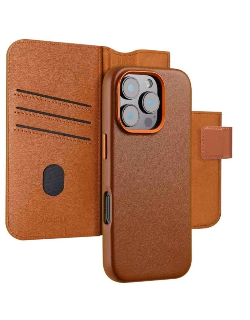 iPhone 16/Pro/Pro Max/e 2-in-1 Handyhülle Cognac - Barneys Leather