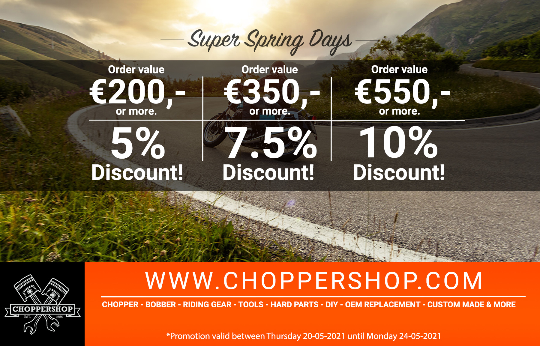 BLOG - Super Spring Days - ChopperShop.com
