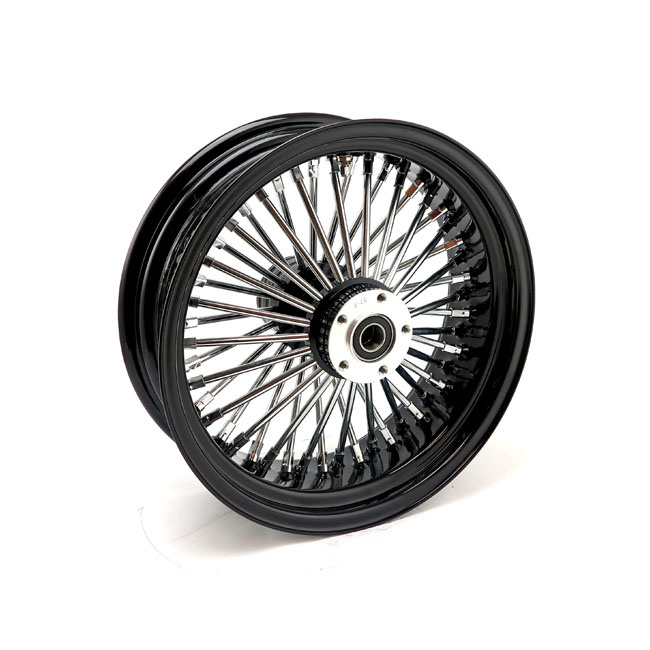 Radial 48 Fat Spoke Achterwiel Velg 5.50 x 16 Zwart TUV - ChopperShop.com