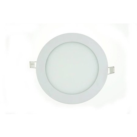 LED panel light 15W round recessed 190mm diameter white | Myplanetled