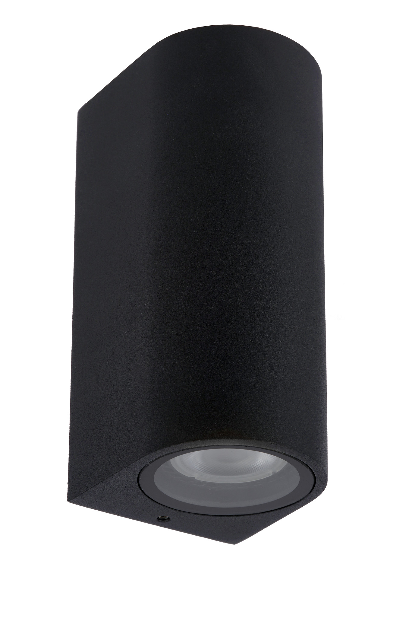 Slim, modern rectangular outdoor wall light 2xGU10 IP44 black | Myplanetled