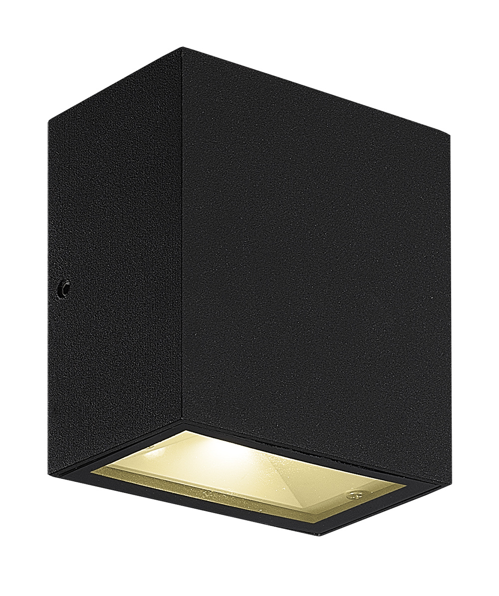 Compact powerful black wall light IP65 | Myplanetled