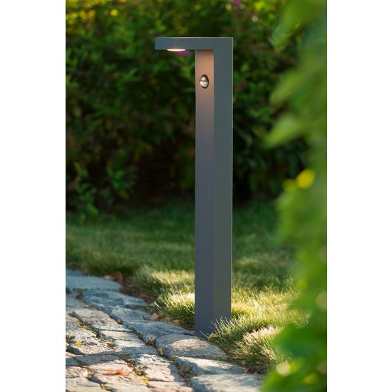 Design black bollard with motion sensor | Myplanetled