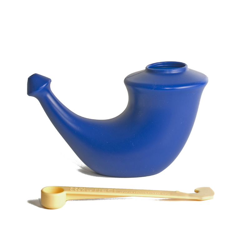Rhino Horn Neti Pot - Blue - Nose Wash - Yogashop