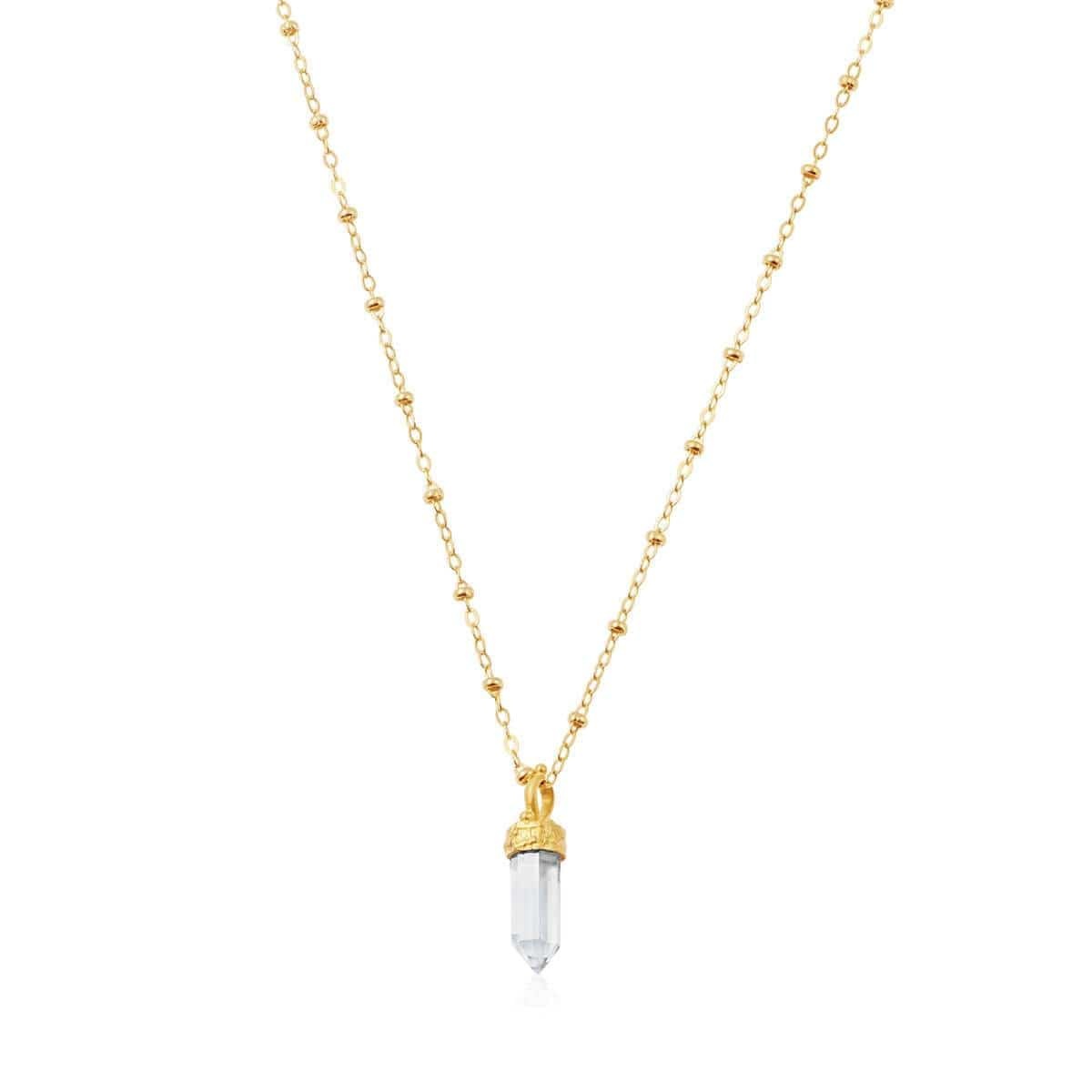 Divine Purpose Necklace • Gold plated with Quartz - Yogashop