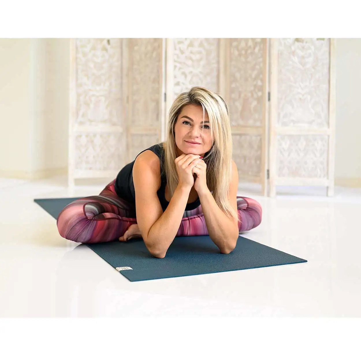 Yoga Mat │Non-slip │Love Generation │ Dark Blue - Yogashop