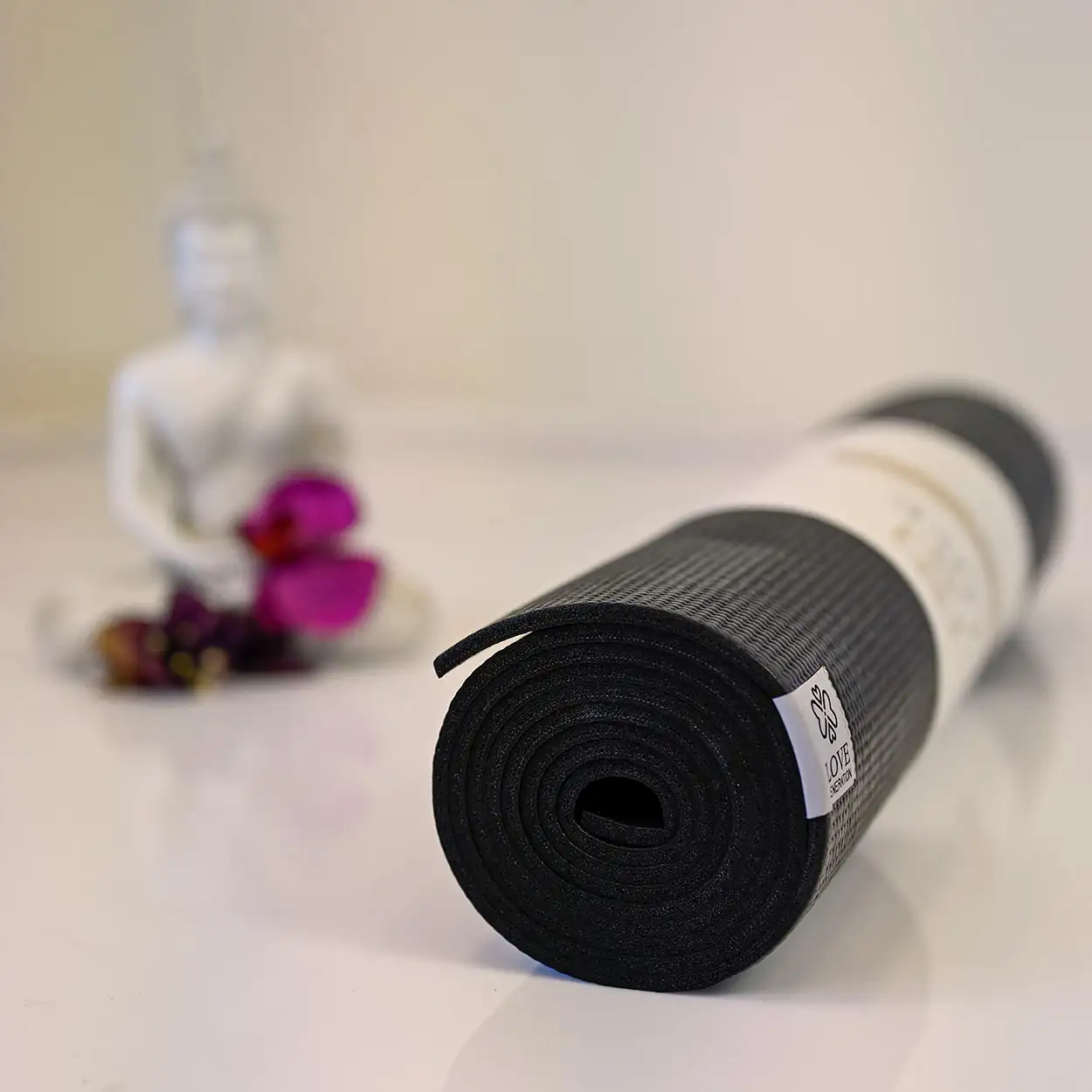 Yoga Mat Extra Long │ Love Generation │ Black - Yogashop