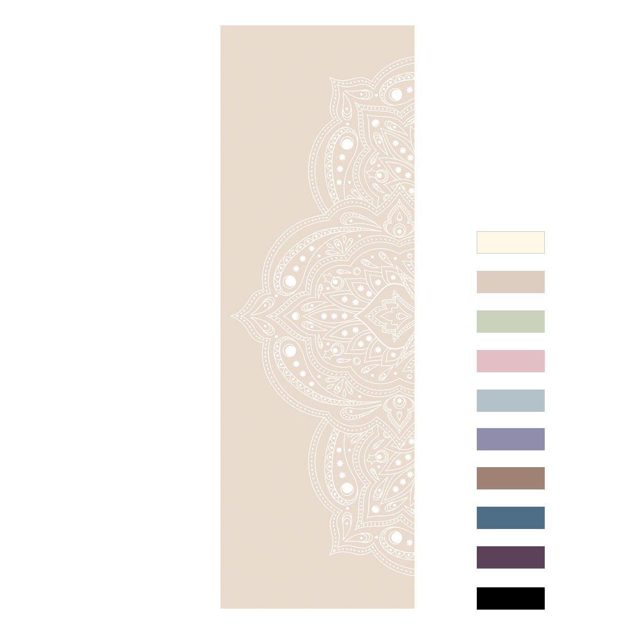 Yoga mat │ Mystical │6mm │Love Generation │Beige - Yogashop