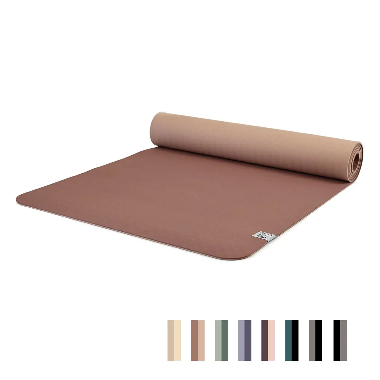 Eco Yogamat │ TPE │ 6mm │ Love Generation │ Bruin - Yogashop B.V.