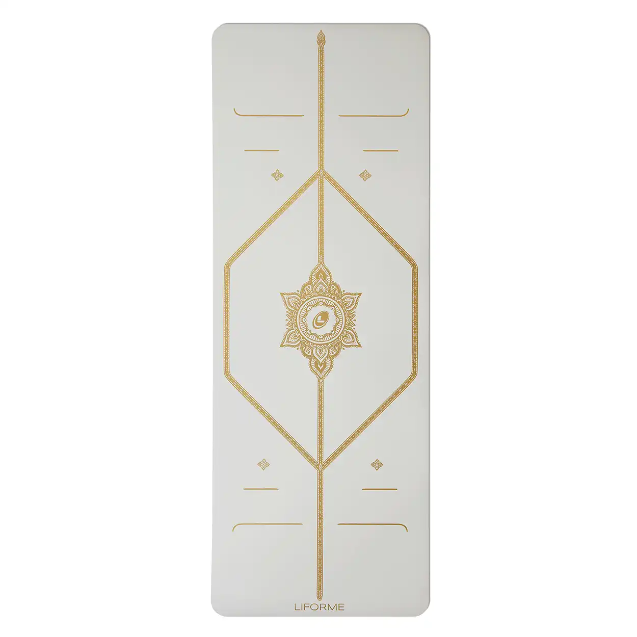 Liforme Yoga Mat - 4mm - White Magic - Yogashop