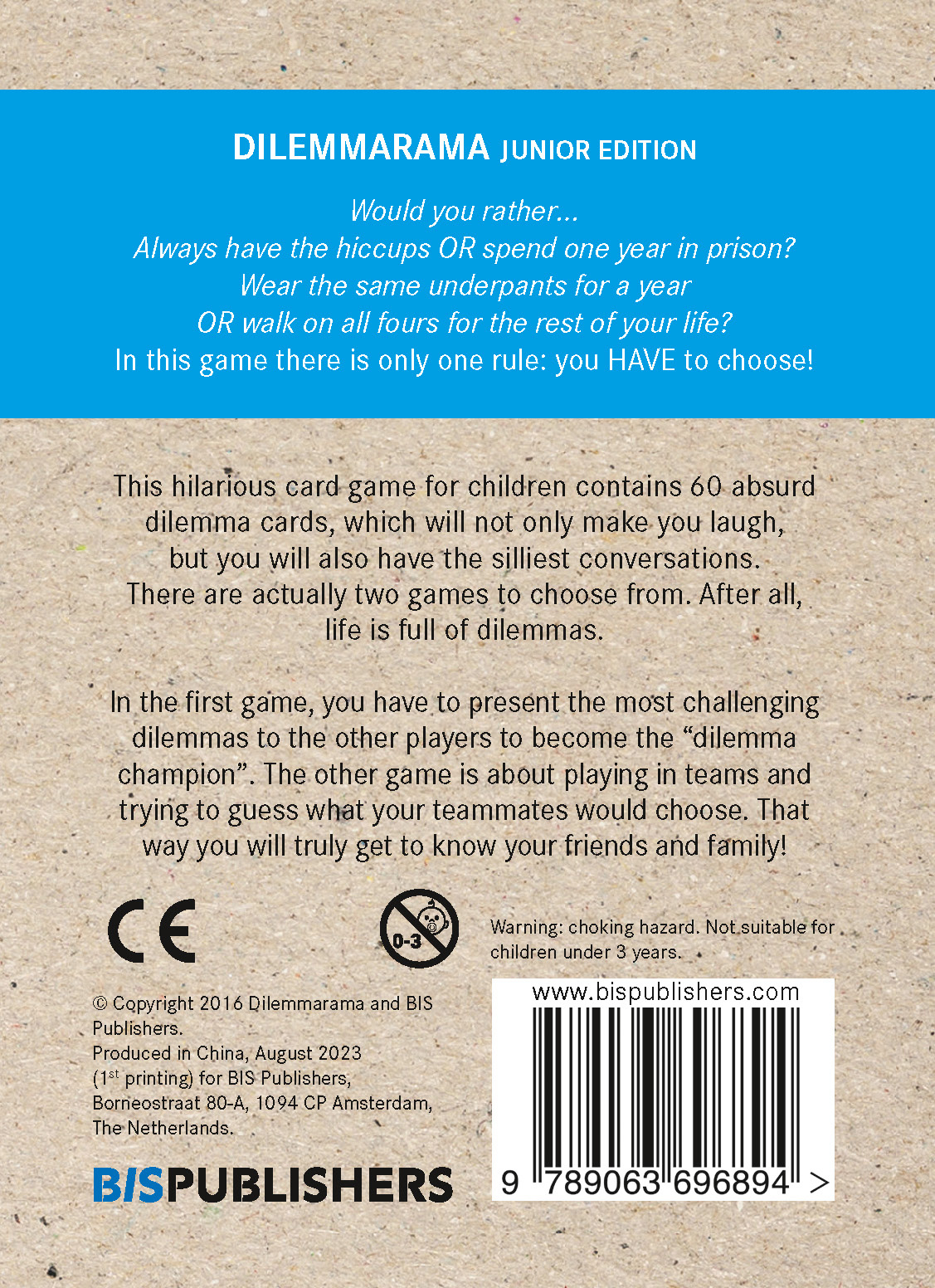 BIS | Dilemmarama the Game: The Happy Edition | Dilemma op Dinsdag ...