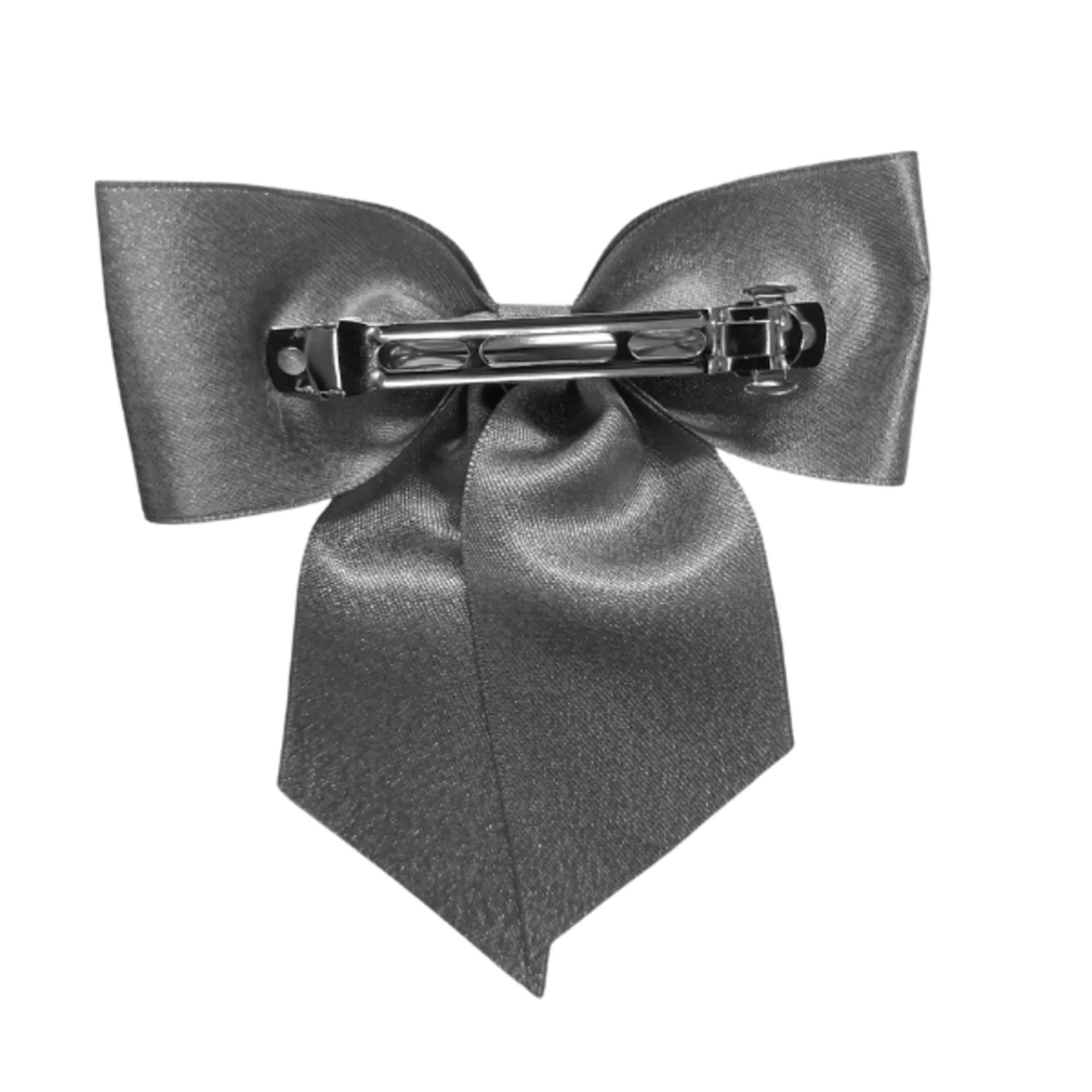 Haarspeld met grote strik Marly - Silver sparkle - Haarspeldjes.com