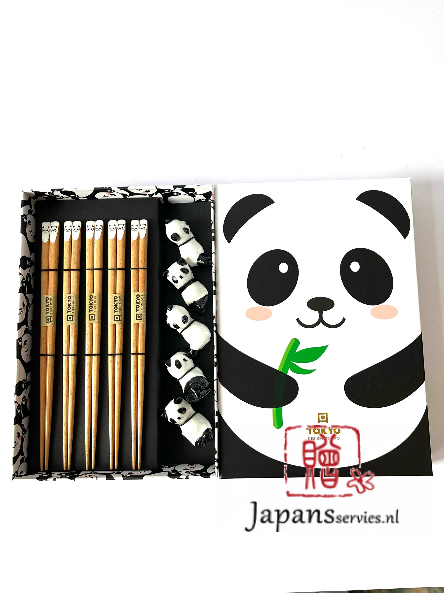 Chopsticks Panda gift set - Japans Servies