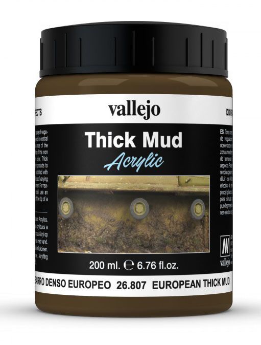 Vallejo European Mud Thick Mud Diorama FX - 200ml - 26807 - Scenery ...