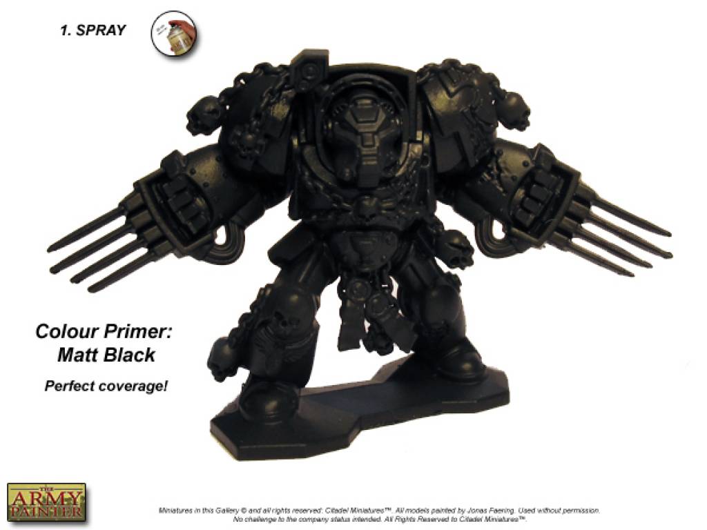 The Army Painter Matt Black - Colour Primer - CP3001 - Scenery Workshop BV