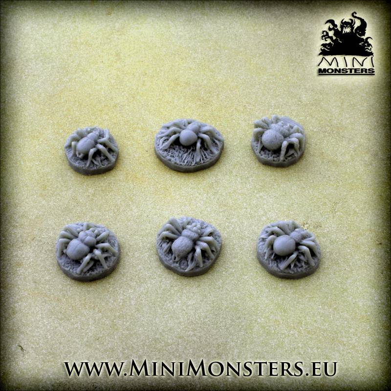 Mini Monsters Spiders (Spinnen) - 6x - MM-51 - Scenery Workshop BV