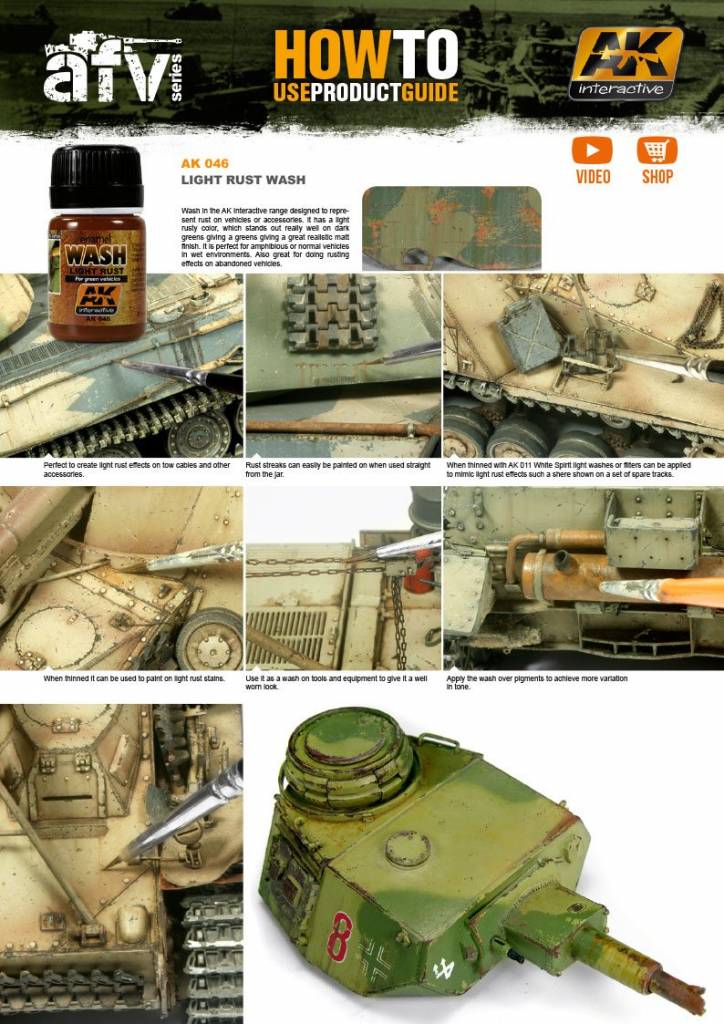 AK interactive Light Rust Wash - AK Weathering Products - 35ml - AK046 - Scenery Workshop BV ...