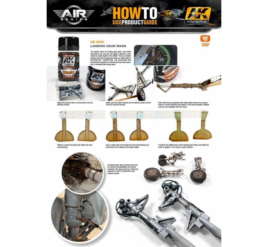 AK interactive Wash For Landing Gear - Air Series - Weathering Wash ...