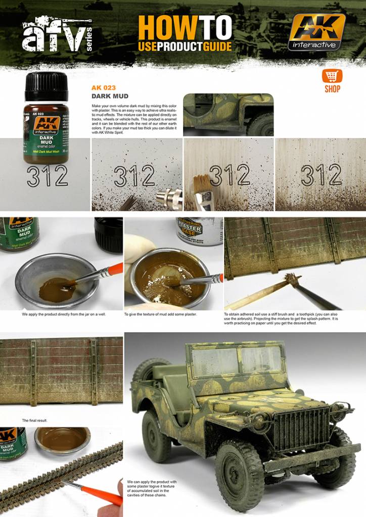 AK interactive Dark Mud Effects - Nature Weathering - 35ml - AK023 ...