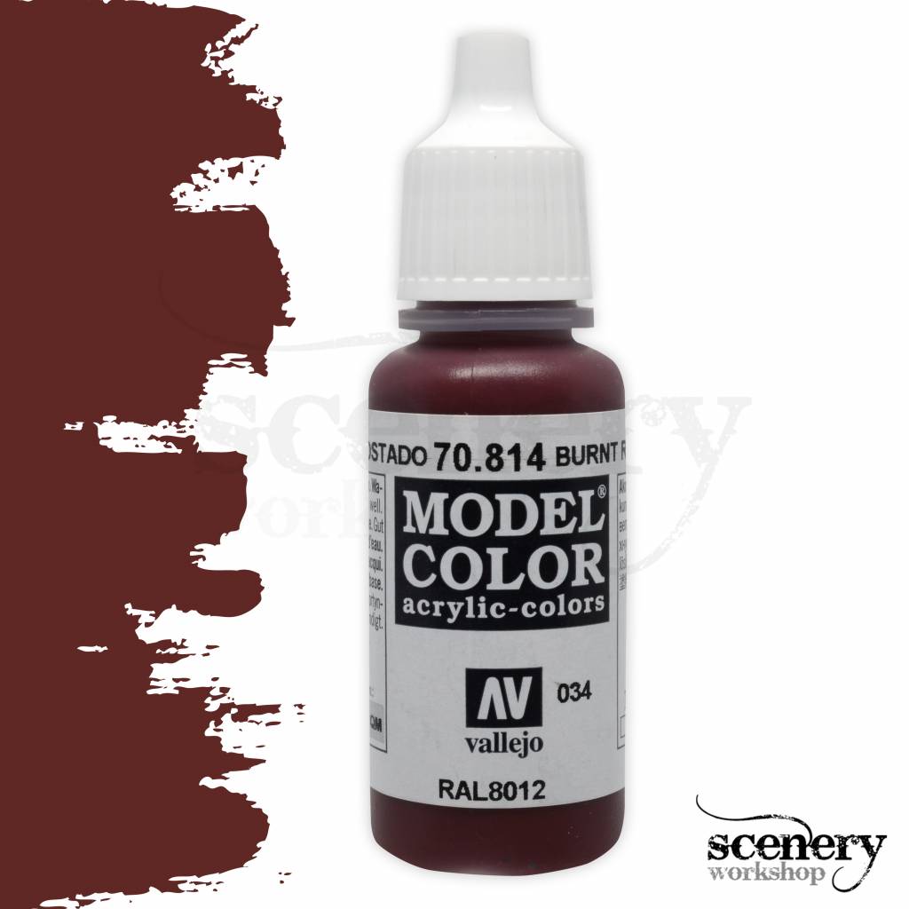 Vallejo Model Color Burnt Red -17ml -70814 kopen! - Scenery Workshop BV ...