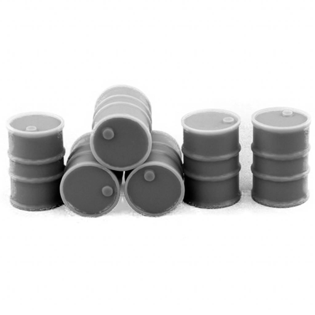 Mini Monsters Big Metal Barrels - 6 stuks - MM-12 - Scenery Workshop BV