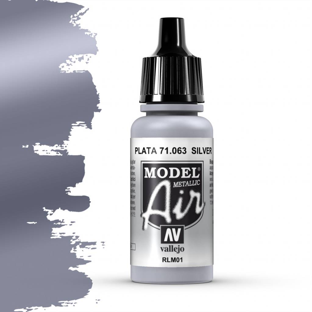 Vallejo Model Air Silver - 17ml - 71063 - Scenery Workshop BV ...