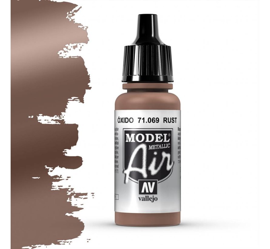 Vallejo Model Air Metallic Rust - 17ml - 71069 - Scenery Workshop BV