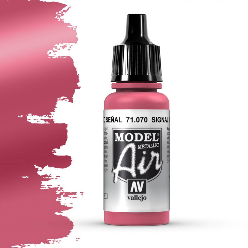 Vallejo Model Air Metallic Signal Red - 17ml - 71070 - Scenery Workshop ...
