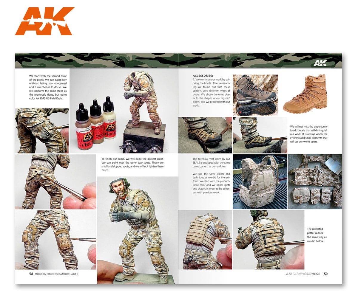 AK interactive - Modern Figures Camouflages - AK Learning Series nr 8 ...