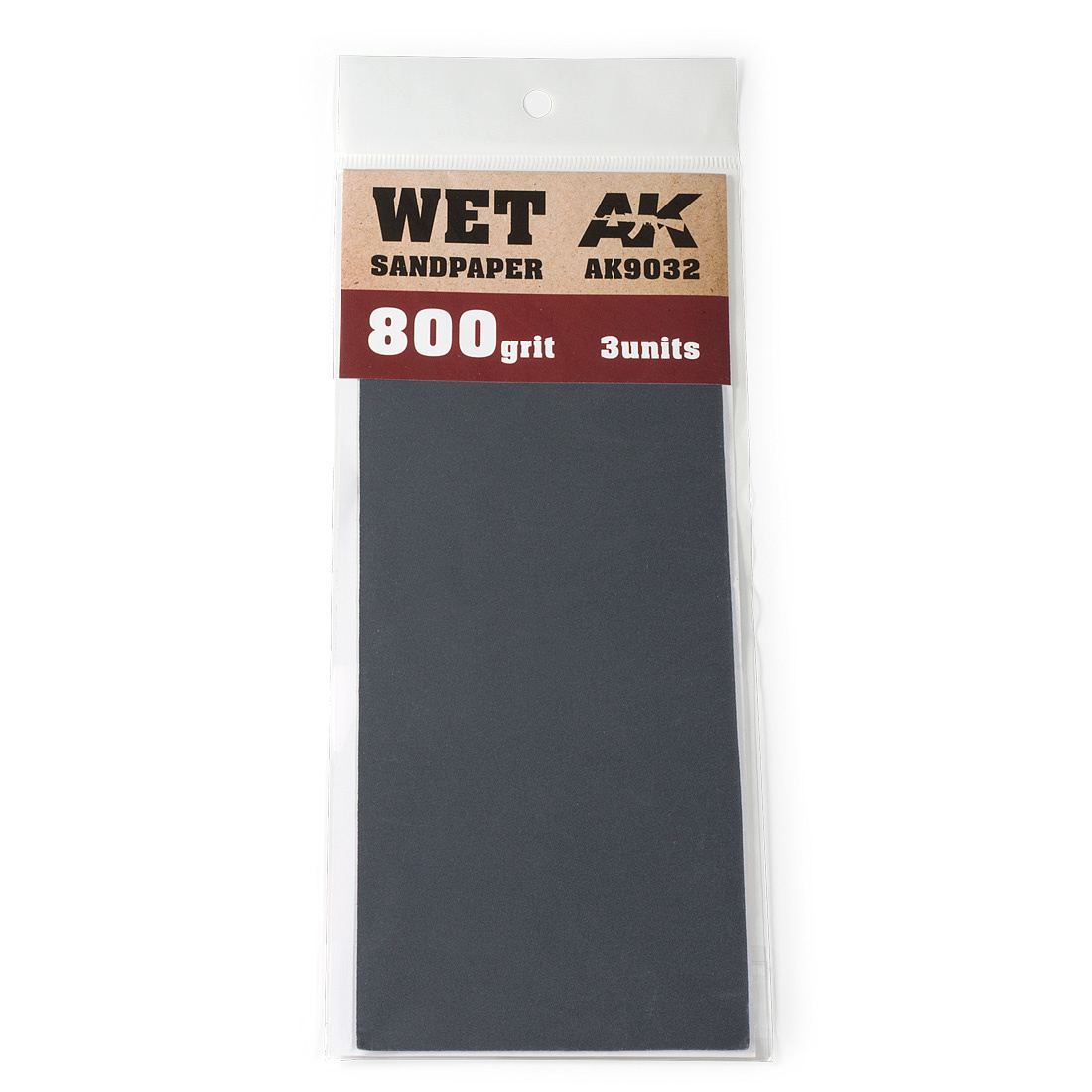 AK interactive Wet Sandpaper 800 grit - 3x - AK9032 - Scenery Workshop BV