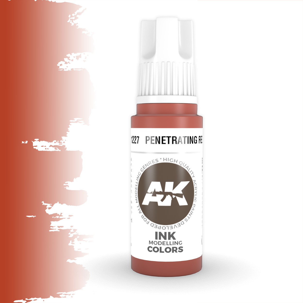 AK interactive Penetrating Red Ink Ink Modelling Colors - 17ml ...