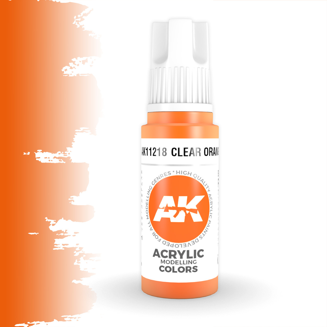AK interactive Clear Orange Acrylic Modelling Colors - 17ml - AK11218 ...