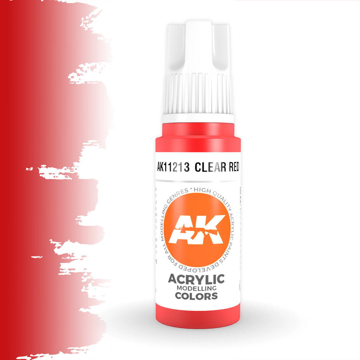 AK interactive Clear Red Acrylic Modelling Colors - 17ml - AK11213 ...