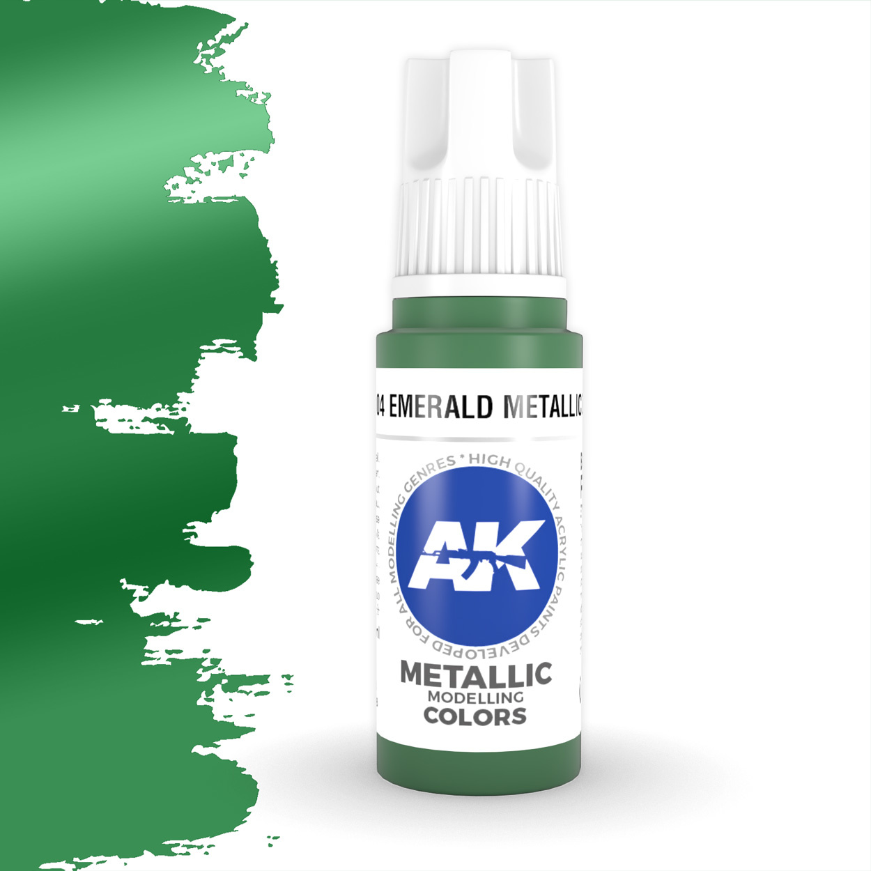 AK interactive Emerald Metallic Green Metallic Modelling Colors - 17ml ...