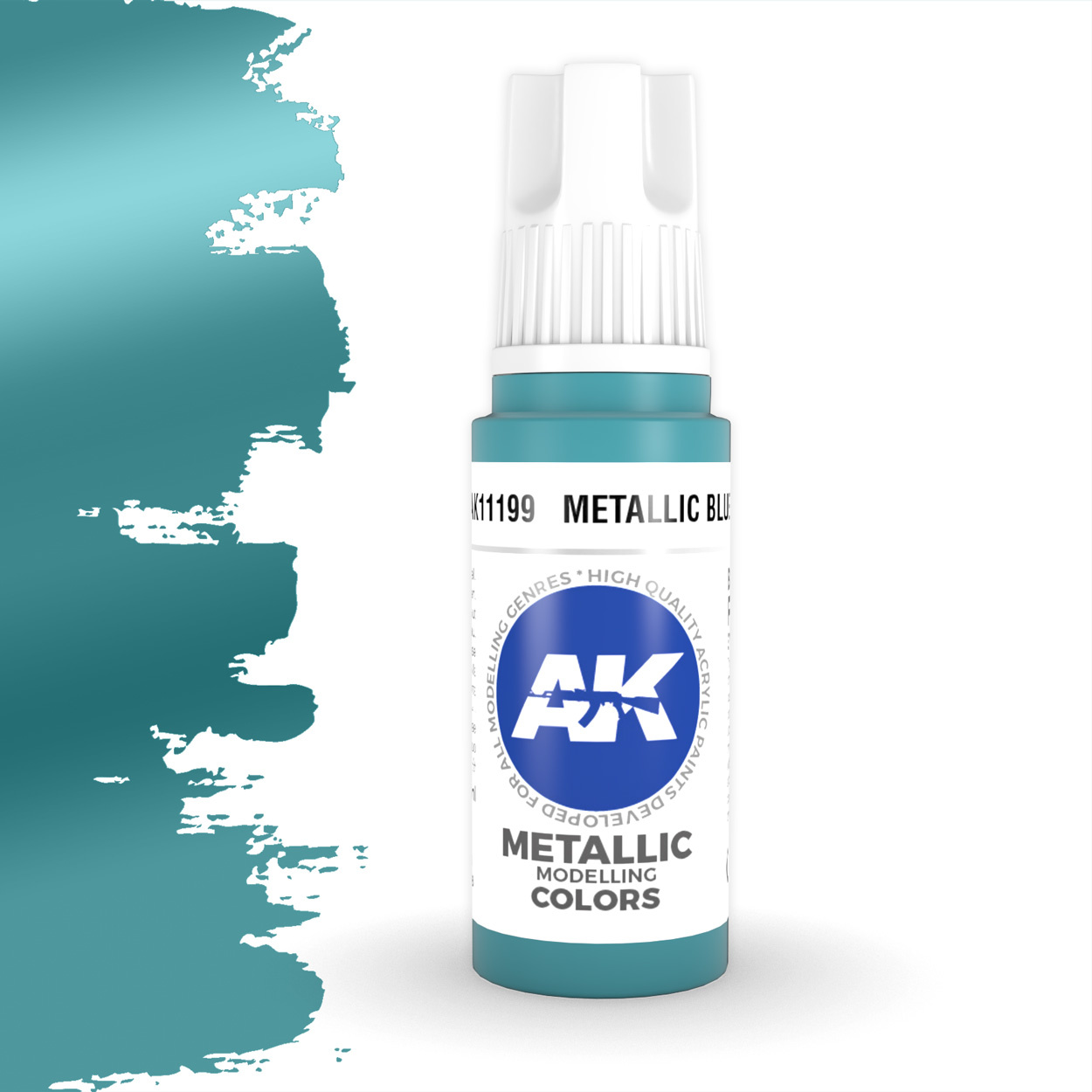 AK interactive Metallic Blue Metallic Modelling Colors - 17ml - AK11199 ...
