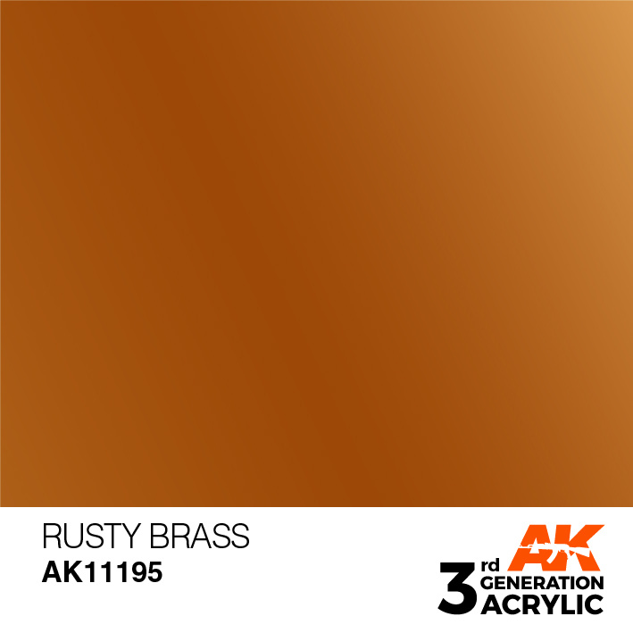 AK interactive Rusty Brass Metallic Modelling Colors - 17ml - AK11195 ...
