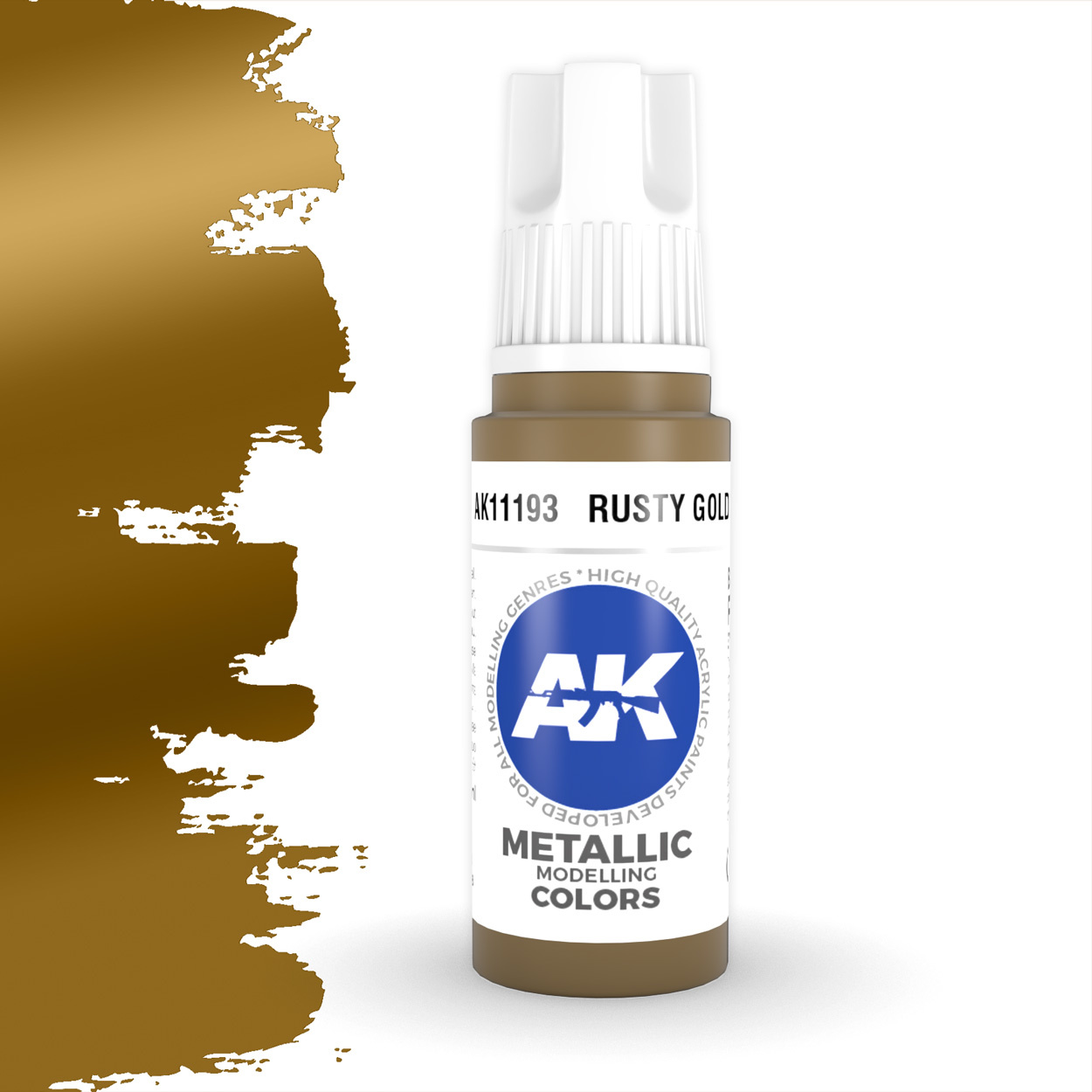 AK interactive Rusty Gold Metallic Modelling Colors - 17ml - AK11193 ...