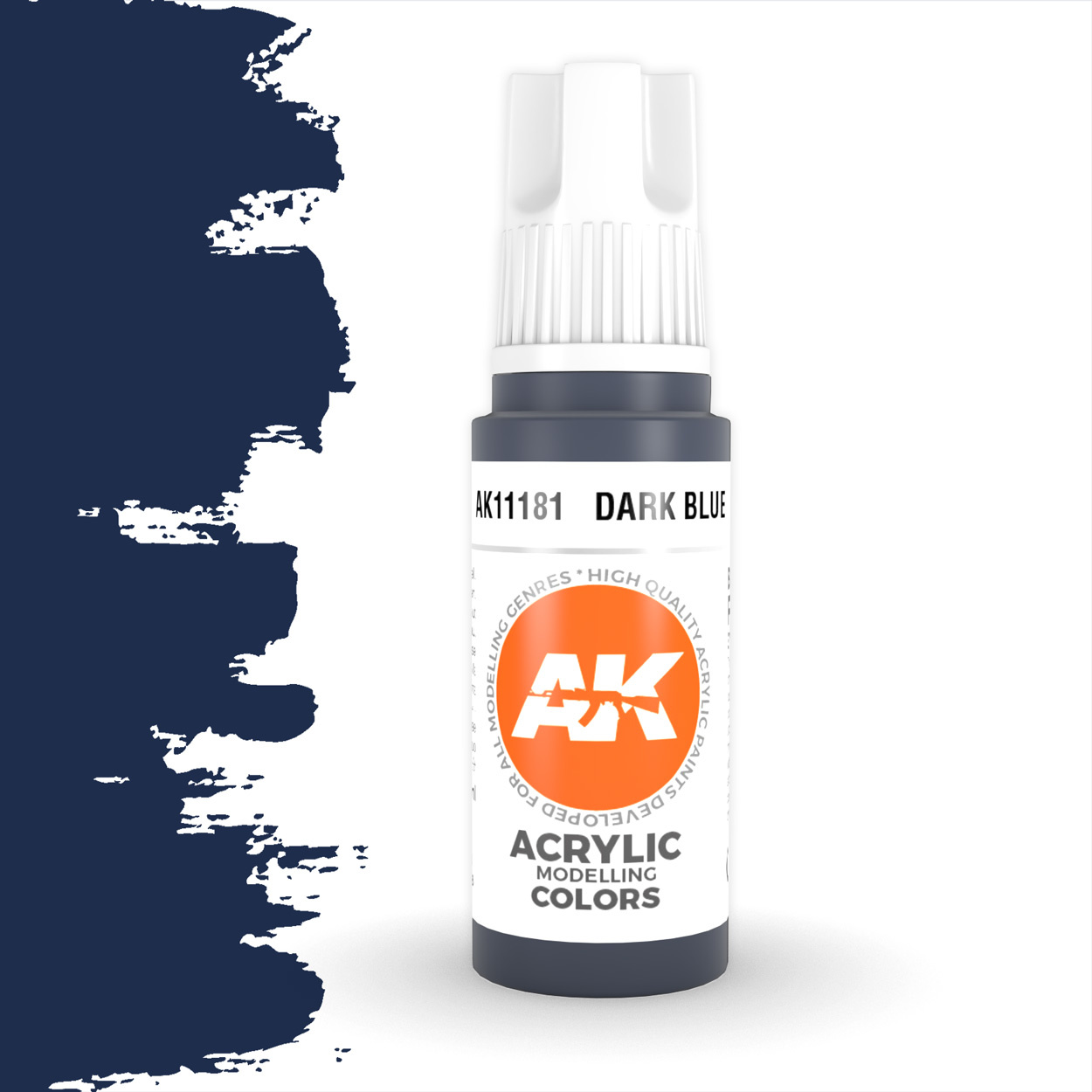AK interactive Dark Blue Acrylic Modelling Colors - 17ml - AK11181 ...
