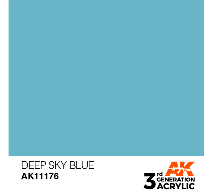 AK interactive Deep Sky Blue Acrylic Modelling Colors - 17ml - AK11176 ...