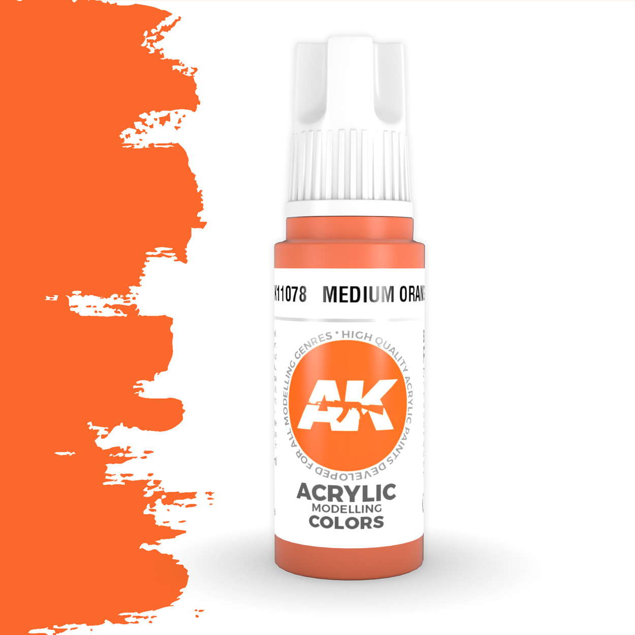 AK interactive Medium Orange Acrylic Modelling Colors - 17ml - AK11078 ...