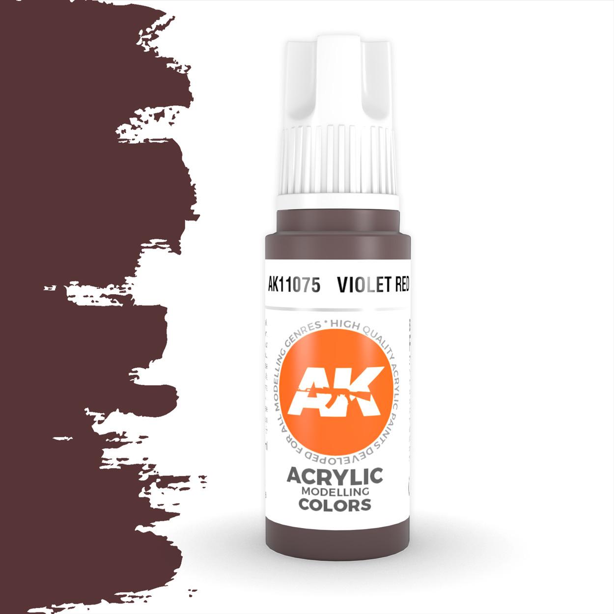 AK interactive Violet Red Acrylic Modelling Colors - 17ml - AK11075 - Scenery Workshop BV